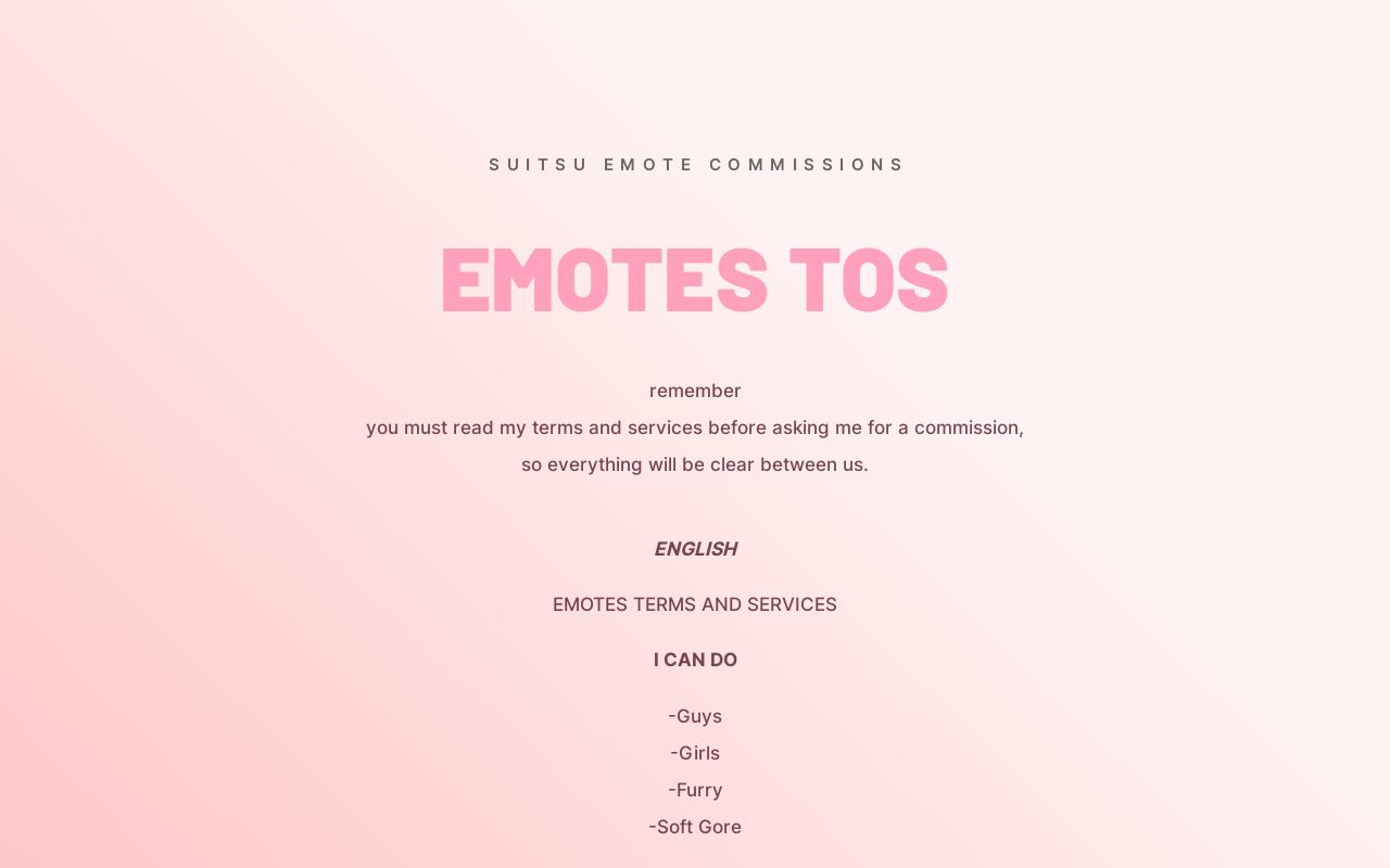 emotes TOS